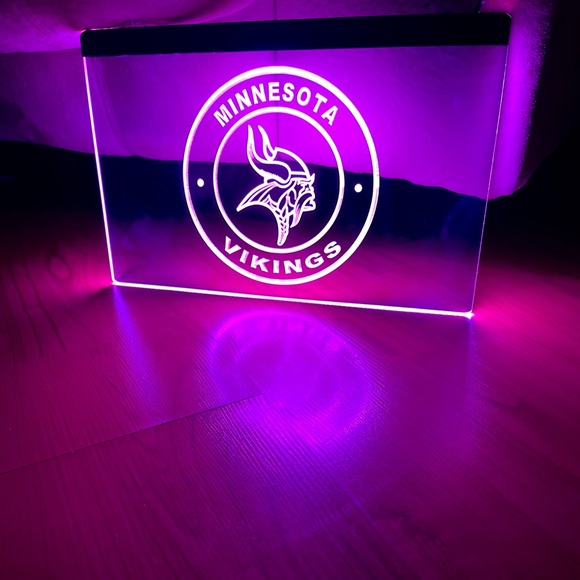 Other | Minnesota Vikings Led Neon Light Sign 8x12 | Poshmark